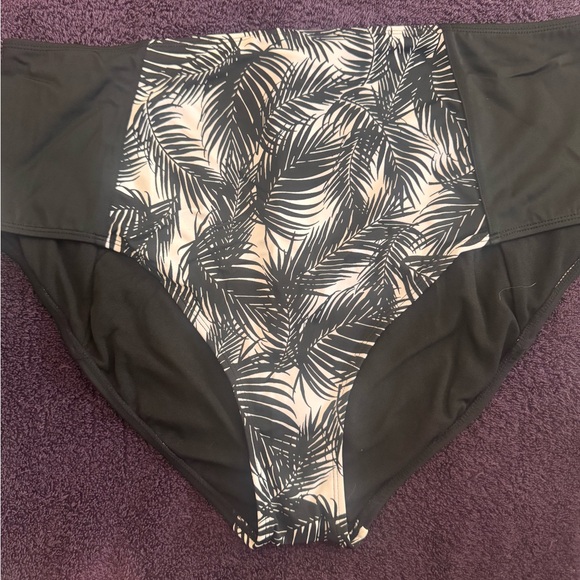 Joe Boxer | Swim | Joe Boxer Black And White Leaf Print Bikini Bottom ...